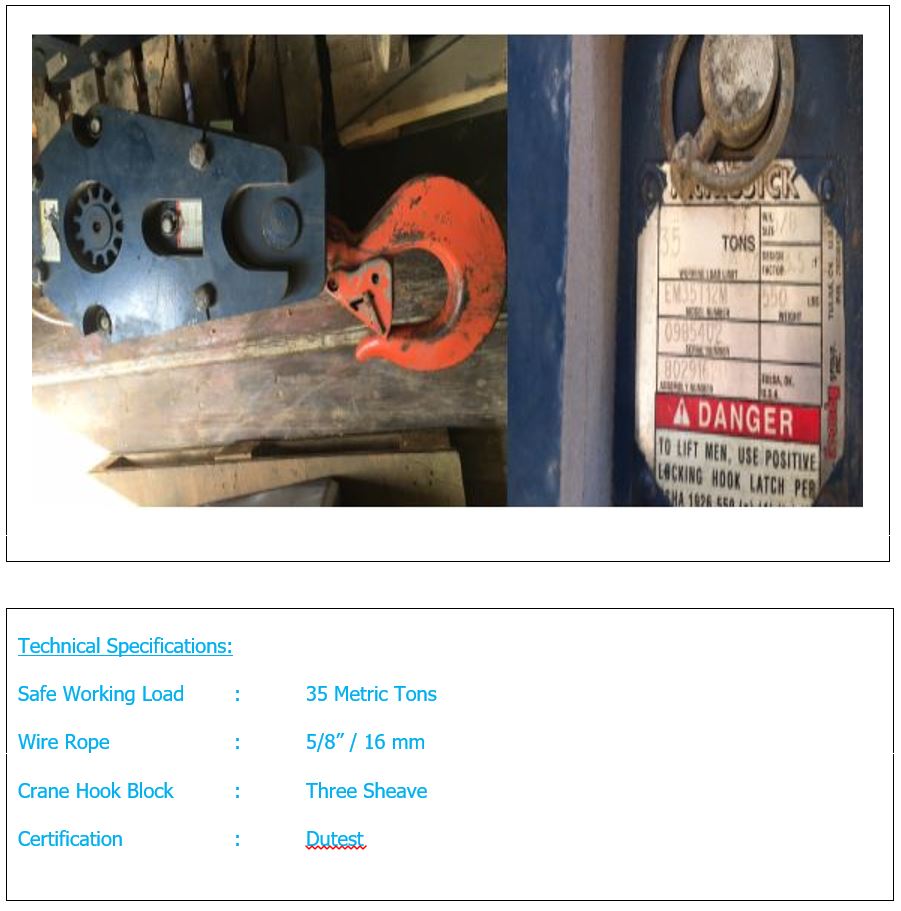 Misc. Hook Blocks, Snatch Blocks 5-50 Te SWL- 1-3 sheave For Sale ...