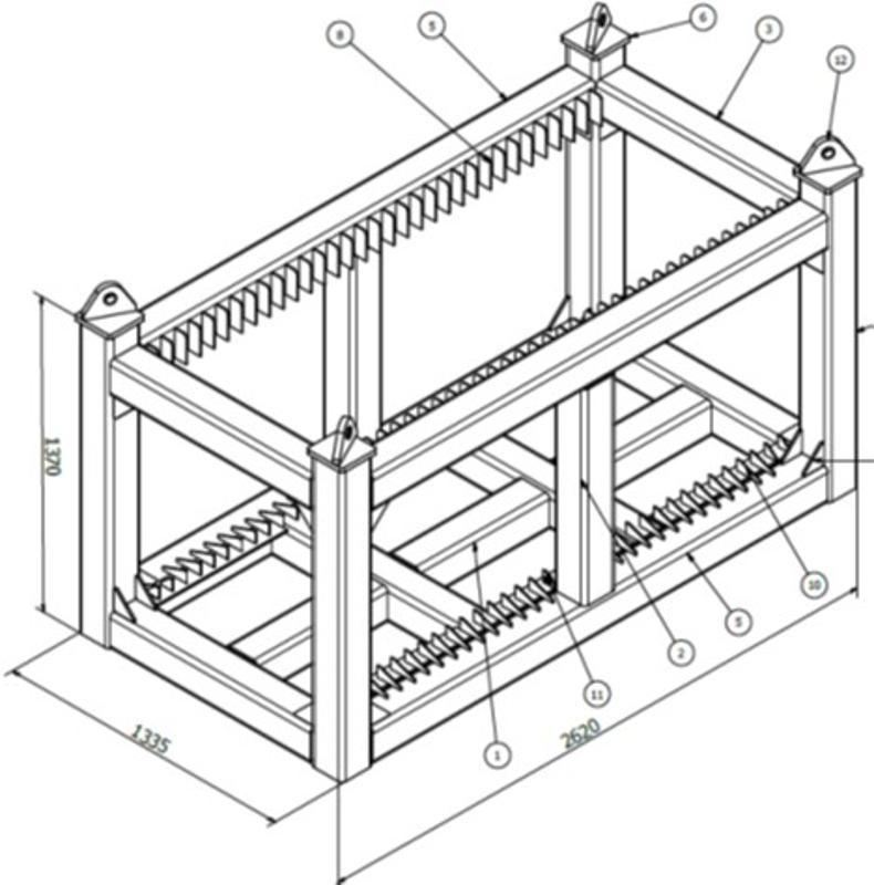 Steel weight basket for load testing - Listing ID: RID-10147